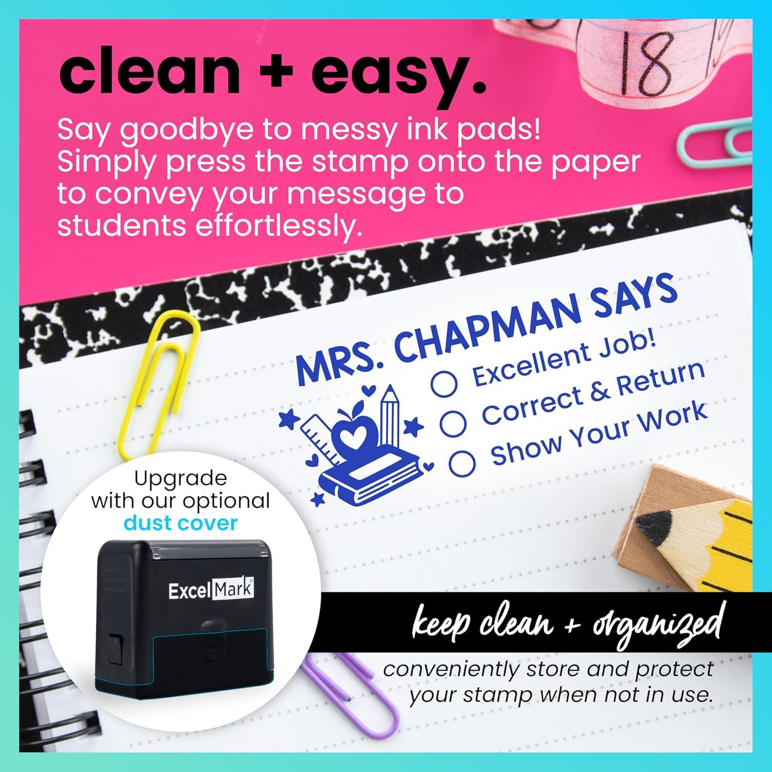 ExcelMark Personalized Teacher Stamp – Please Sign & Return – Available ...