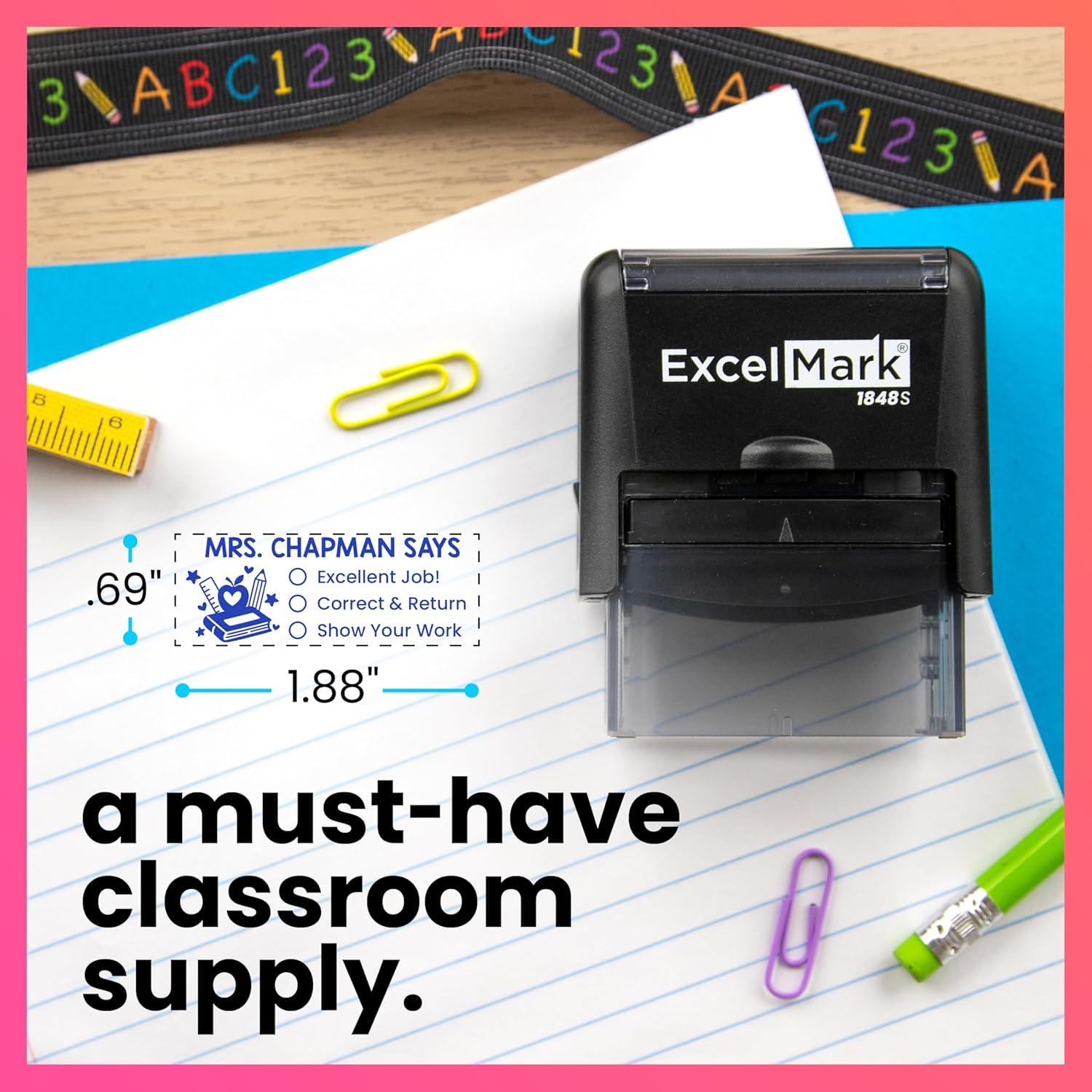 ExcelMark Personalized Teacher Stamp – Please Sign & Return – Available ...